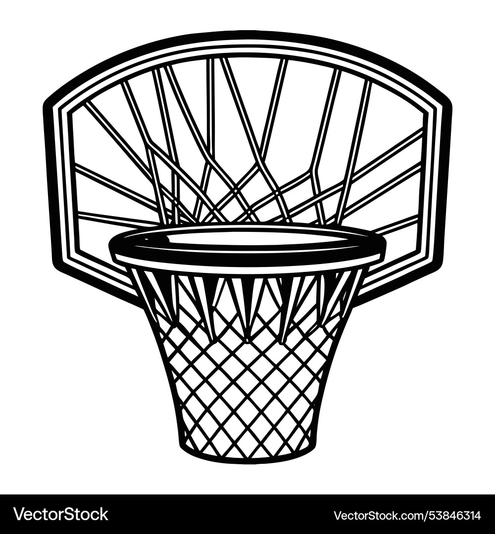Customizable backboard silhouette Royalty Free Vector Image