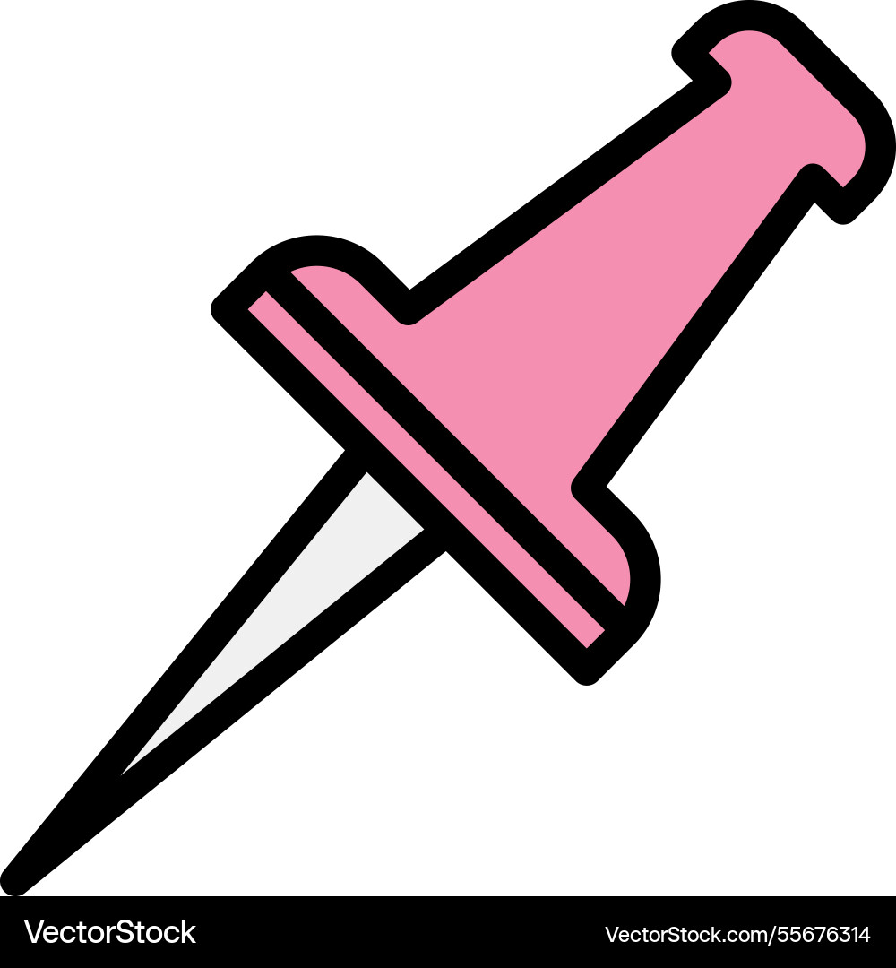 Pushpin icon design Royalty Free Vector Image - VectorStock