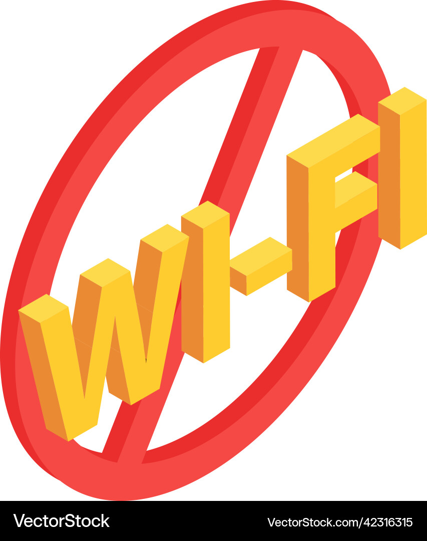 Blocking internet icon Royalty Free Vector Image