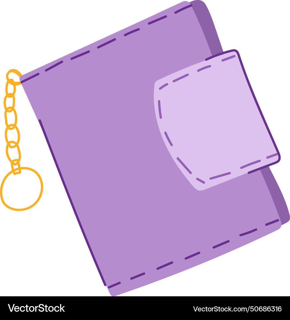 Full wallet cartoon Royalty Free Vector Image - VectorStock