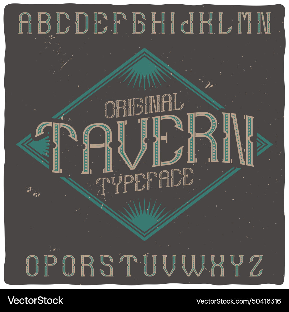 Good handcrafted font for any label design Vector Image