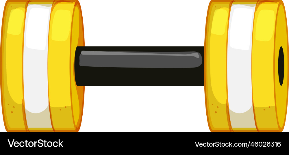 Heavy dumbbell cartoon Royalty Free Vector Image