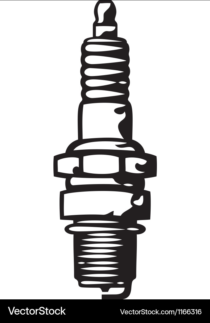 Spark plug Royalty Free Vector Image - VectorStock