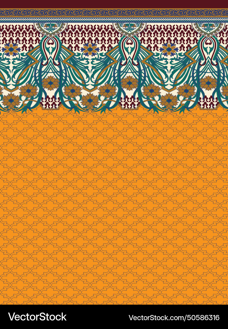 Textile digital design fabric print wallpaper Vector Image