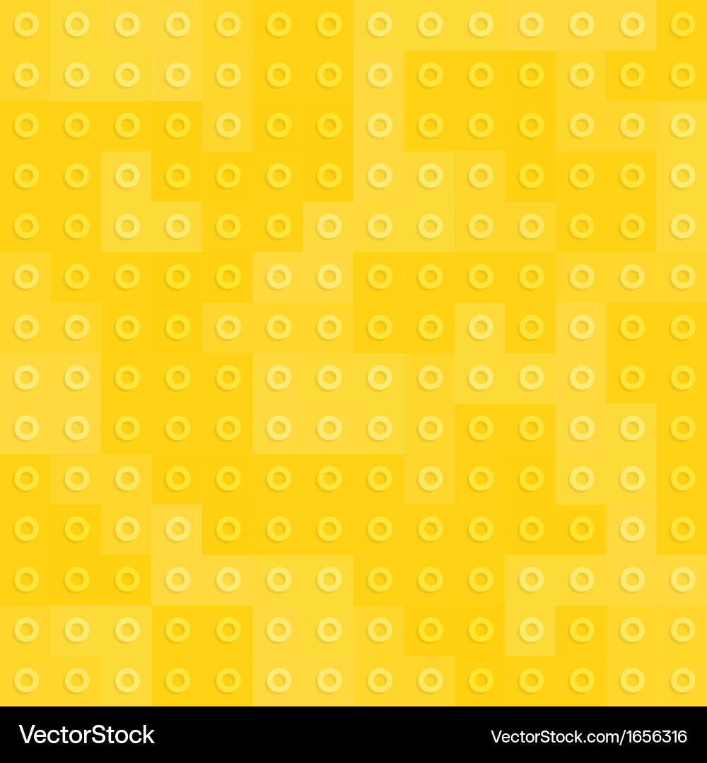 Yellow constructor blocks seamless pattern Vector Image