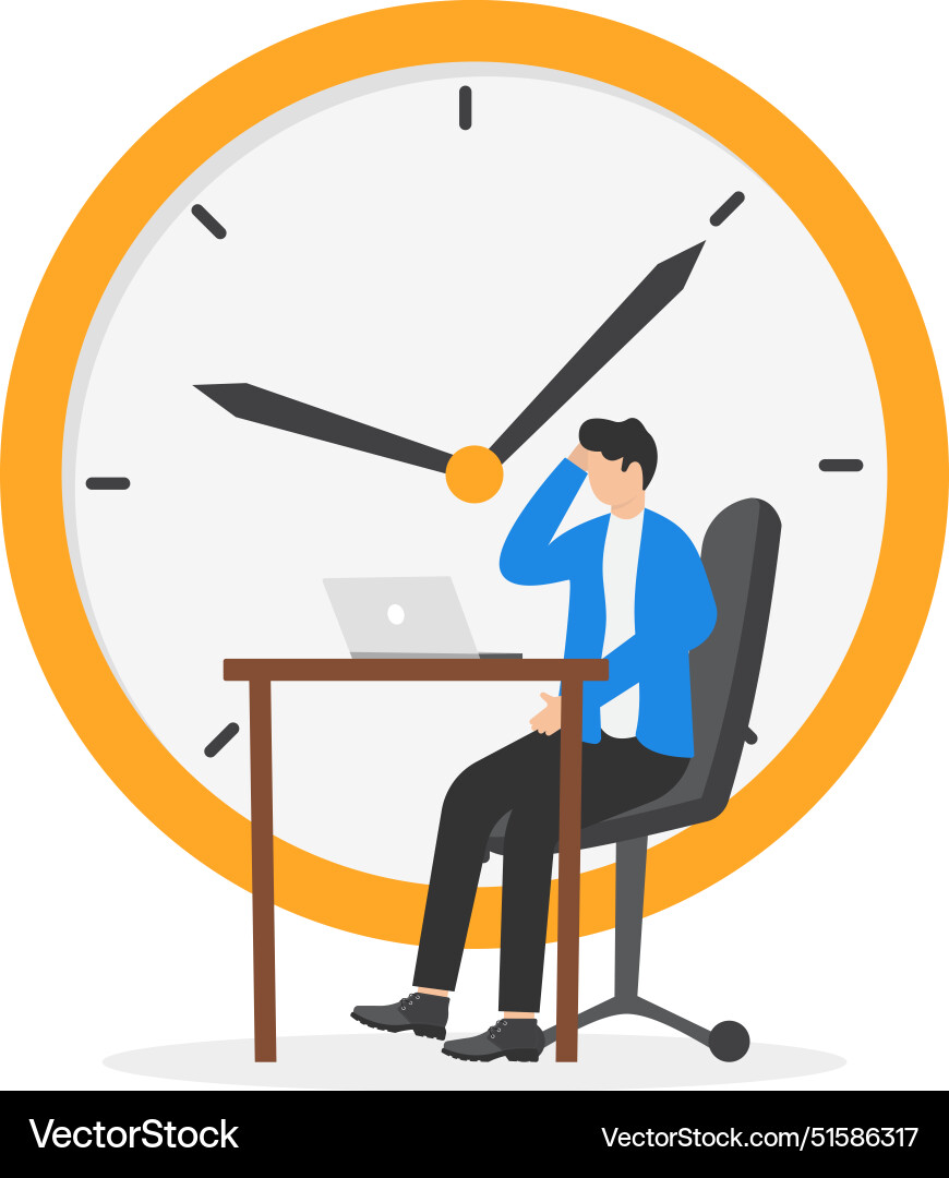 After hours worker working late overtime or a car Vector Image