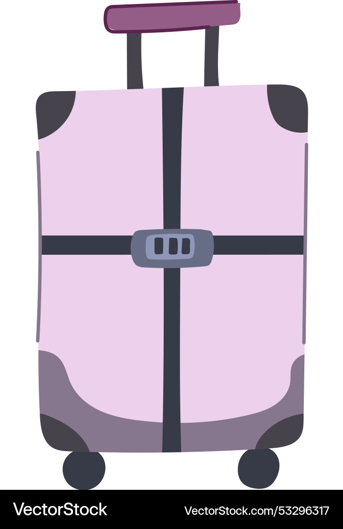 Belt luggage strap cartoon Royalty Free Vector Image