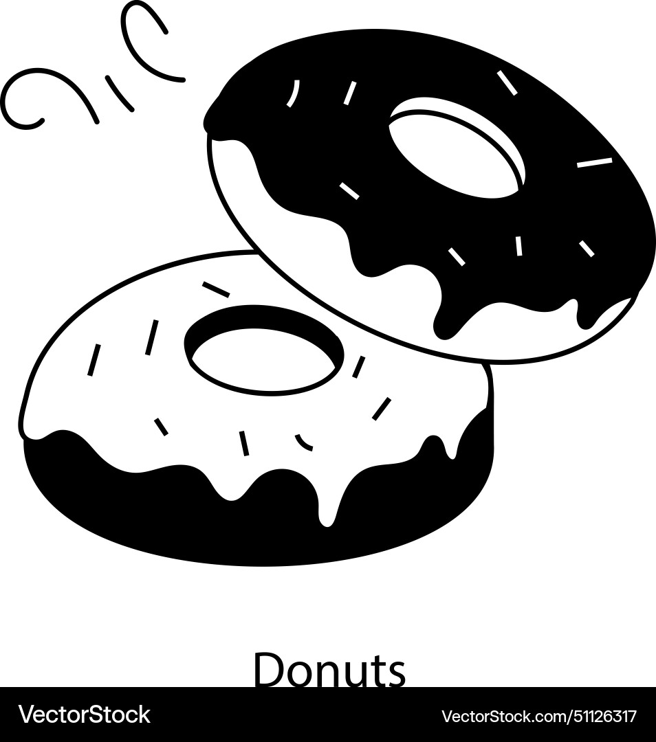 Donuts Royalty Free Vector Image - VectorStock