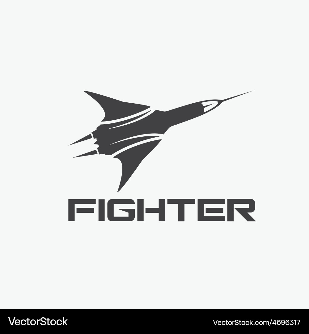 Fighter plane Royalty Free Vector Image - VectorStock