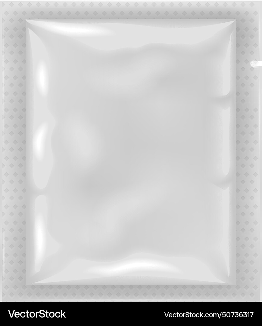 Glossy Plastic Package Mockup Royalty Free Vector Image