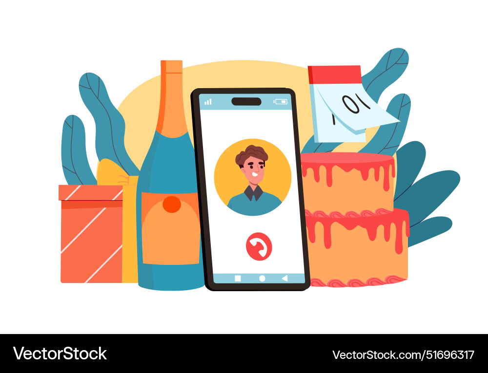 Holiday organizer concept Royalty Free Vector Image