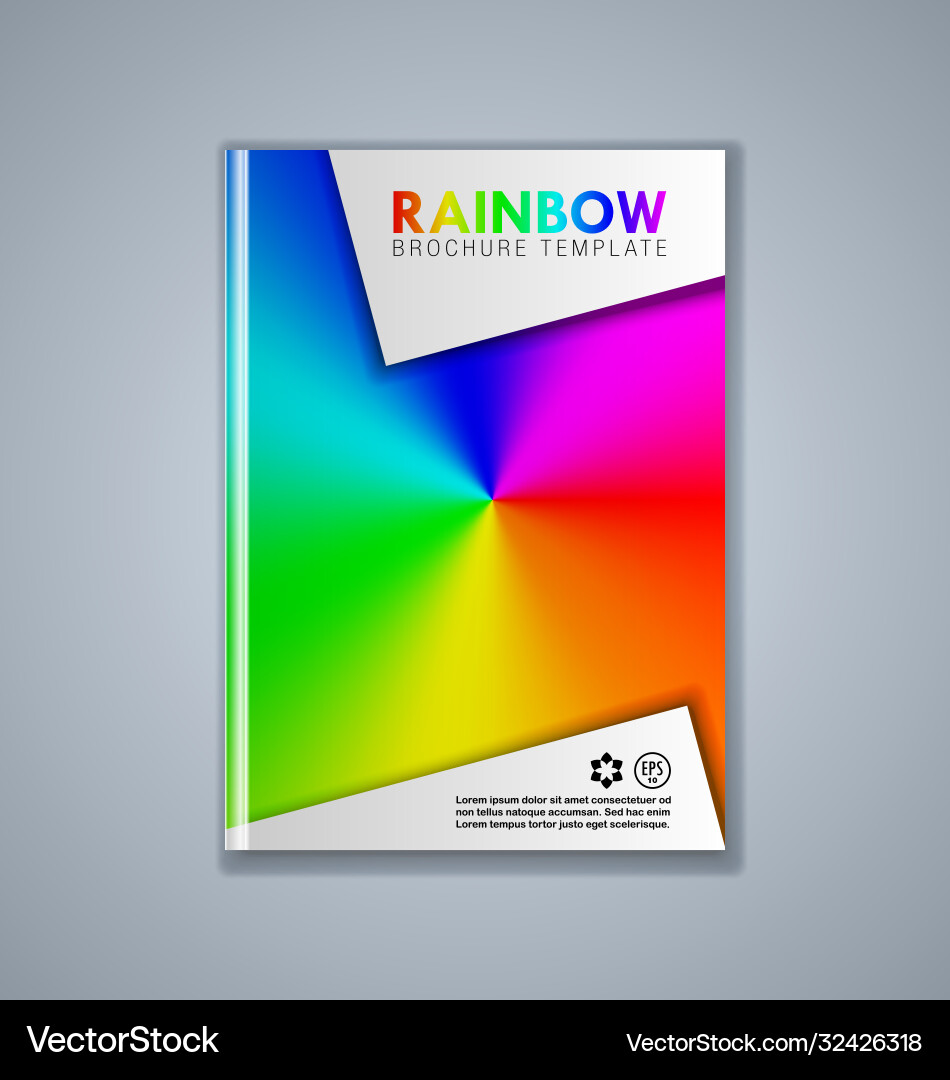 Abstract brochure or book cover template Vector Image