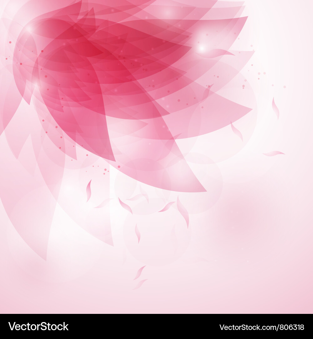 Pink Floral Abstract Background Royalty Free Vector Image