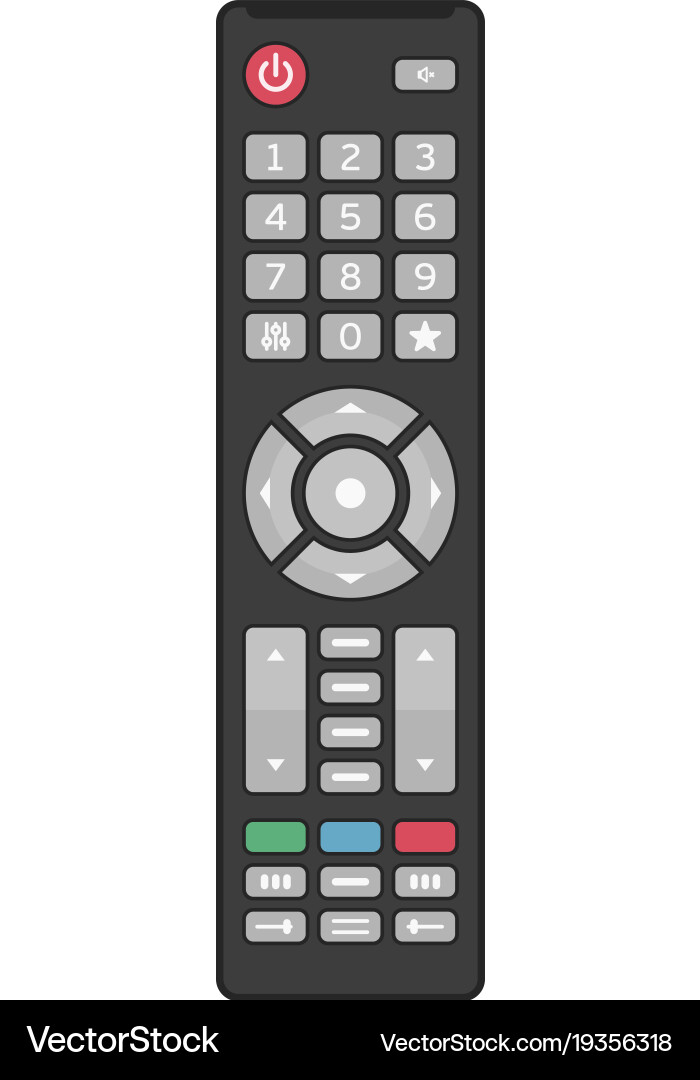 Remote tv control Royalty Free Vector Image - VectorStock