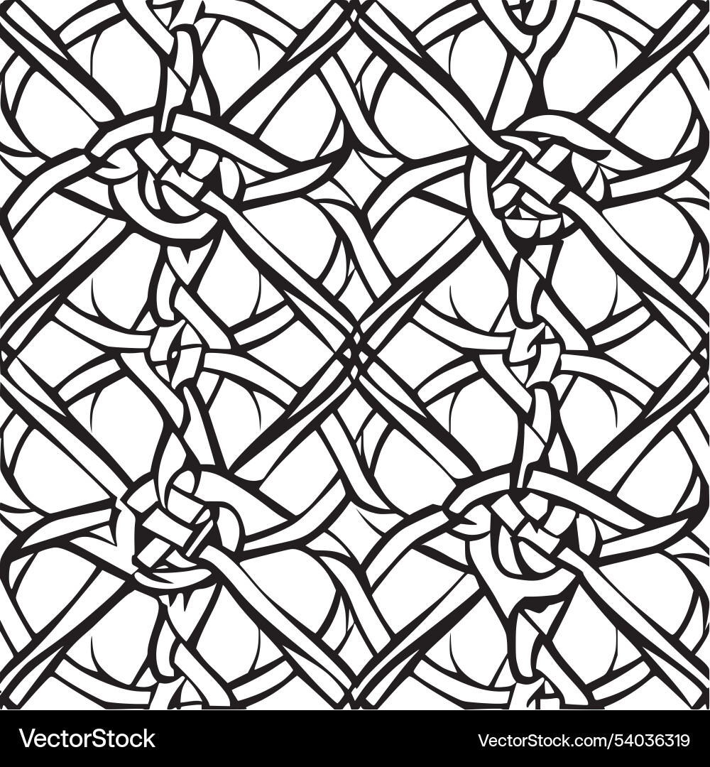 Celtic knot pattern seamless Royalty Free Vector Image