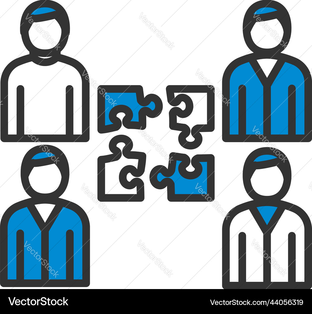 Corporate team icon Royalty Free Vector Image - VectorStock