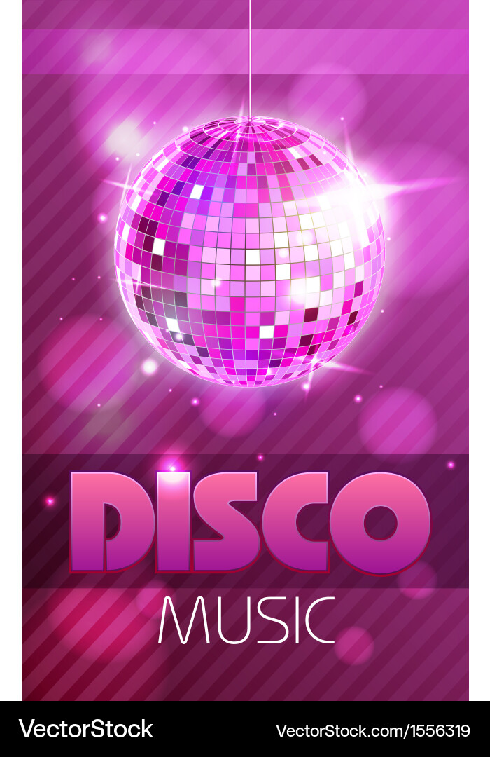 Disco background Royalty Free Vector Image - VectorStock