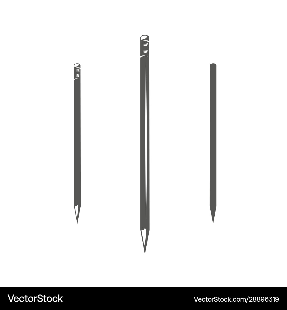 Pencil isolated on white background Royalty Free Vector