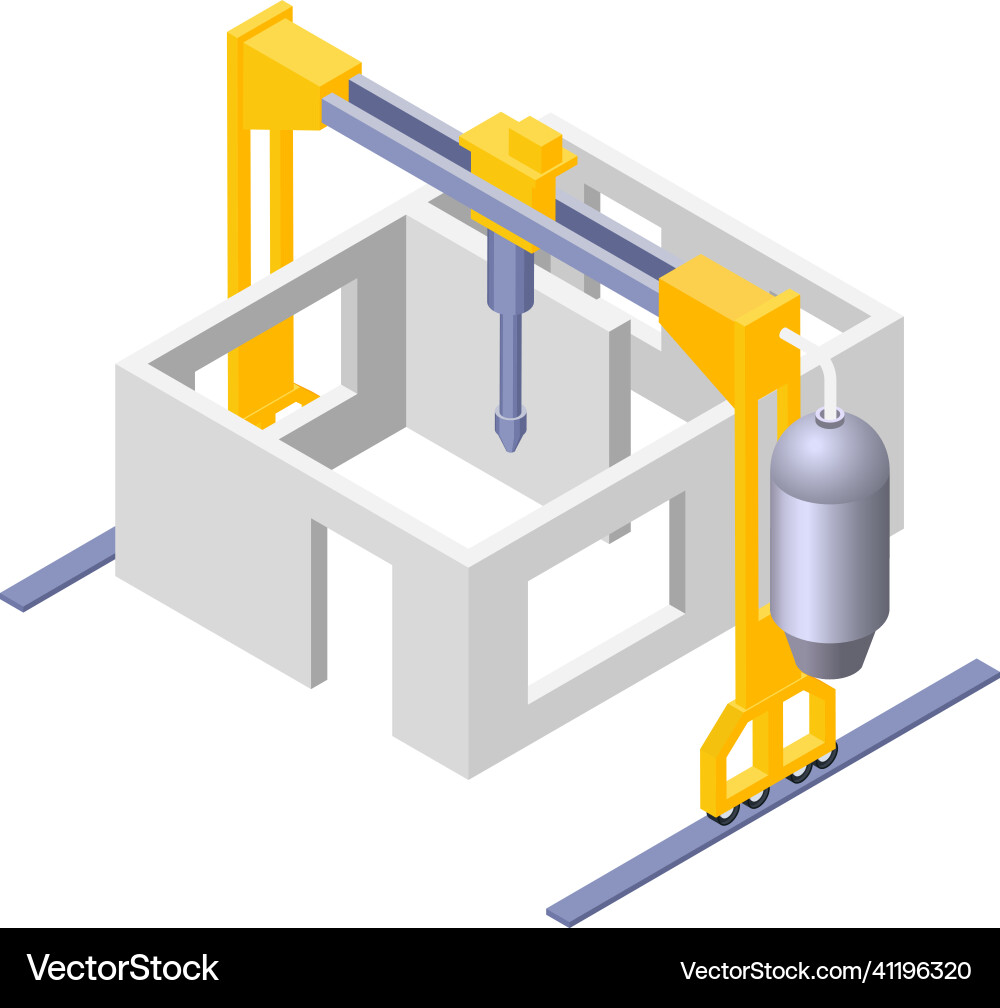 Concrete production icon Royalty Free Vector Image
