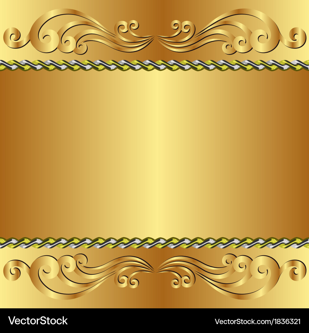 Golden background Royalty Free Vector Image - VectorStock