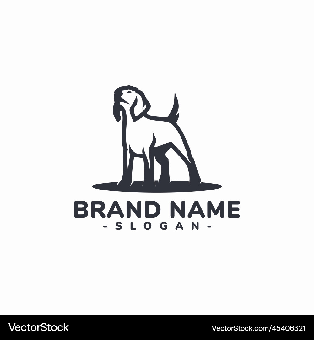 Little dog logo design Royalty Free Vector Image