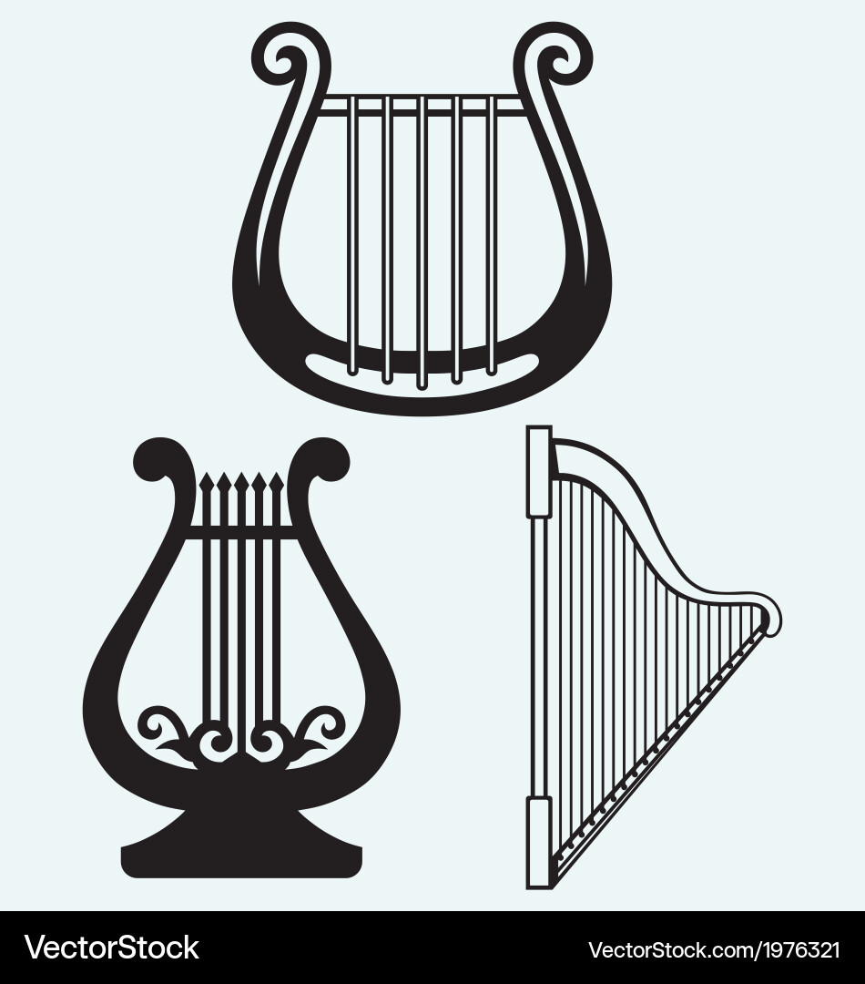 Lyre Royalty Free Vector Image - VectorStock
