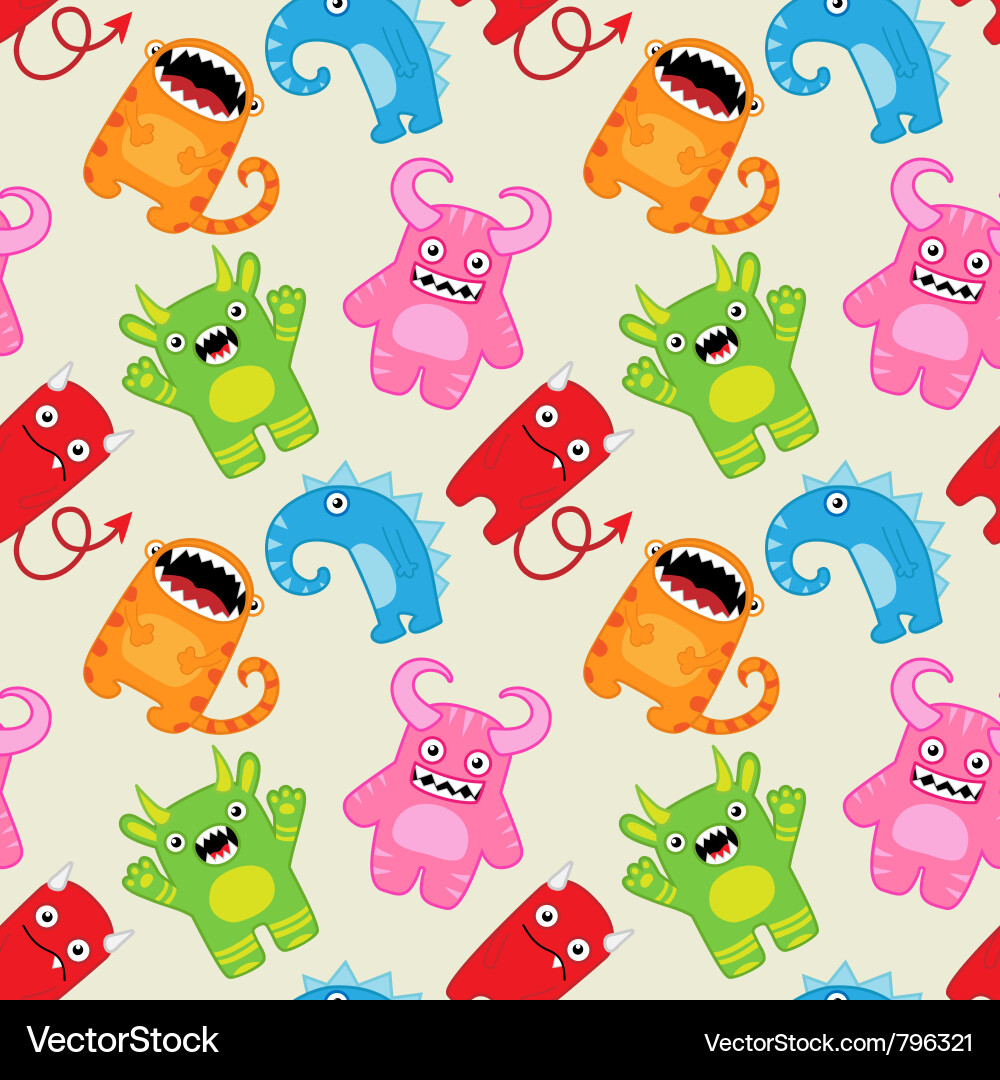 Monster set Royalty Free Vector Image - VectorStock