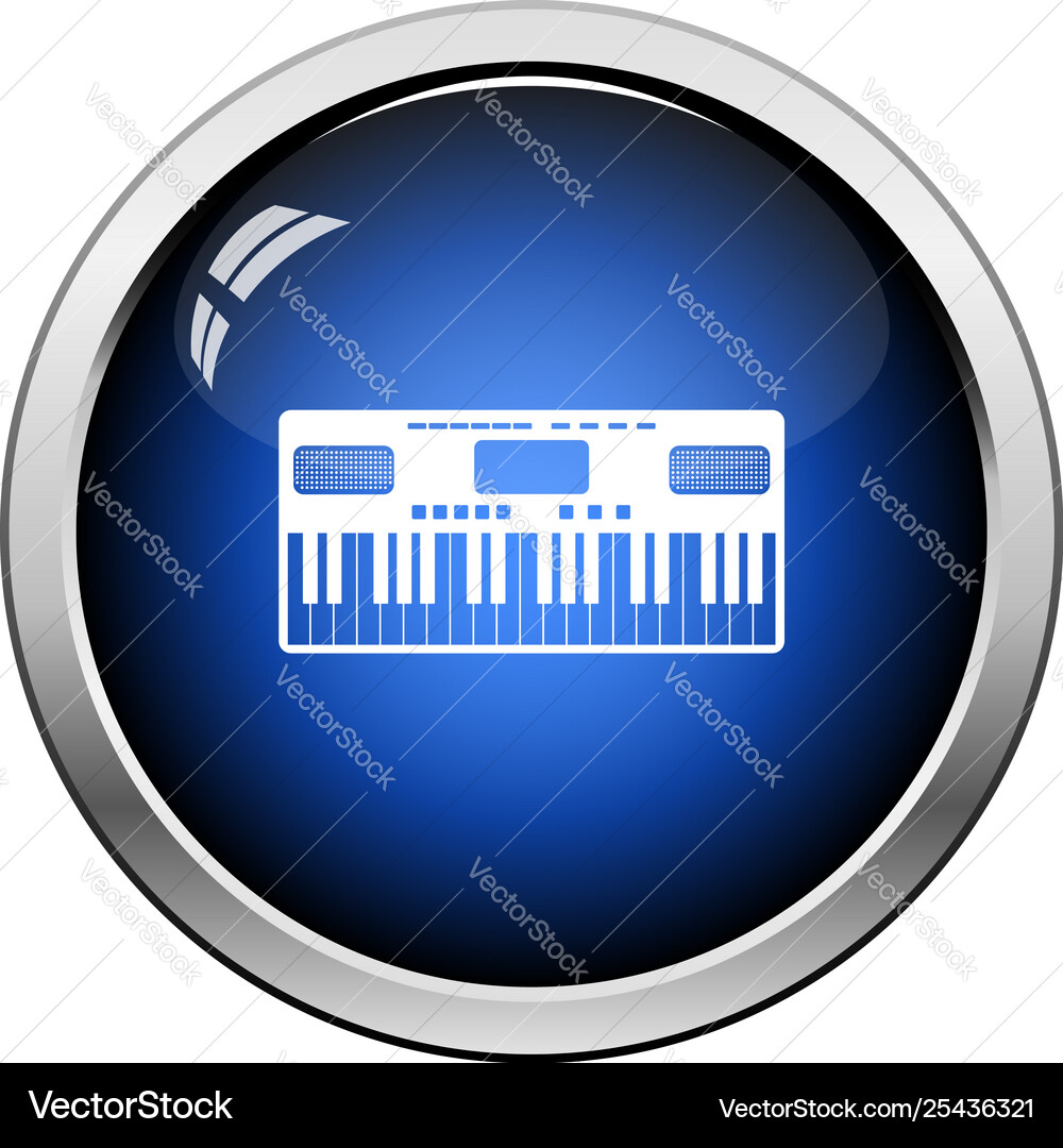 Music synthesizer icon Royalty Free Vector Image