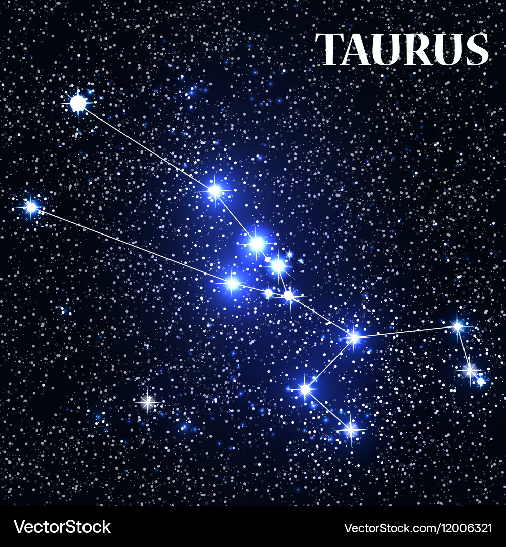 Symbol taurus zodiac sign Royalty Free Vector Image
