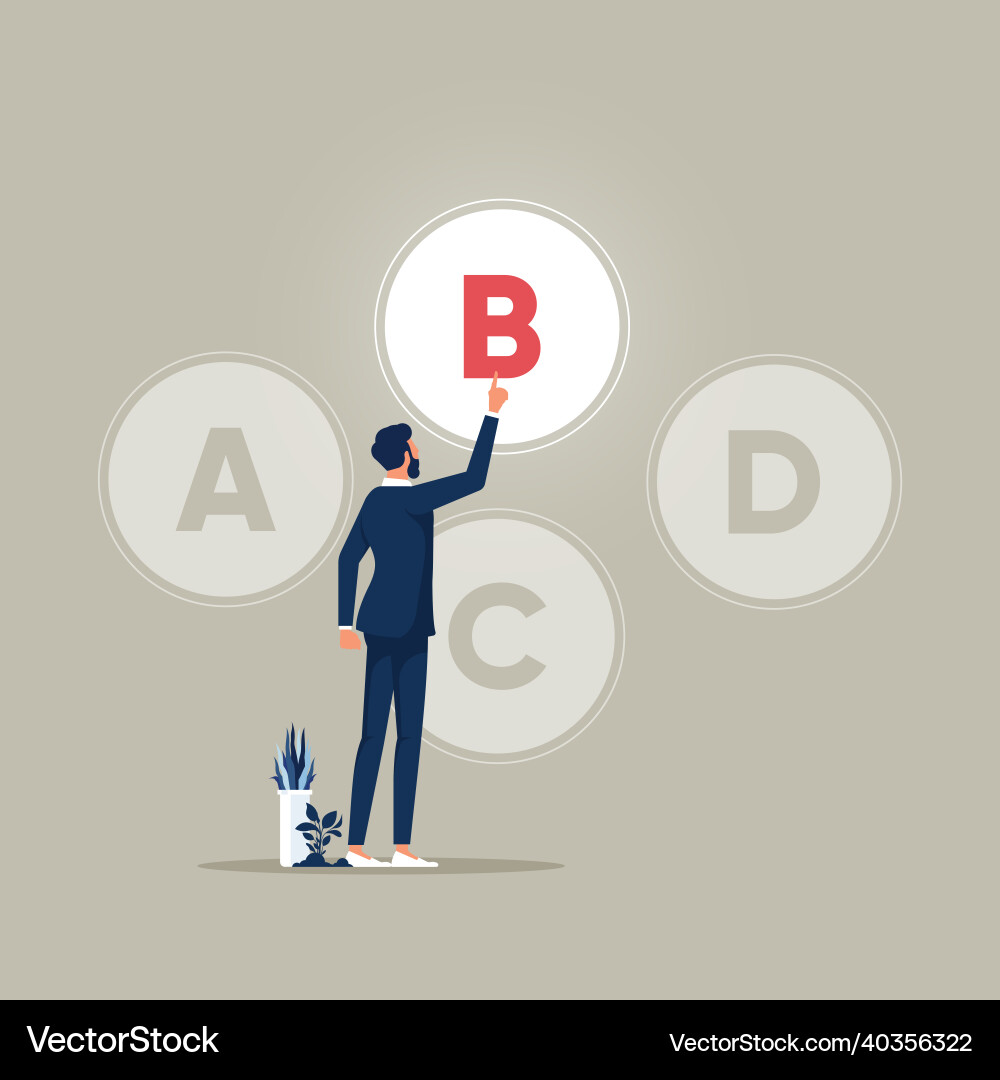 Business backup plan concept Royalty Free Vector Image