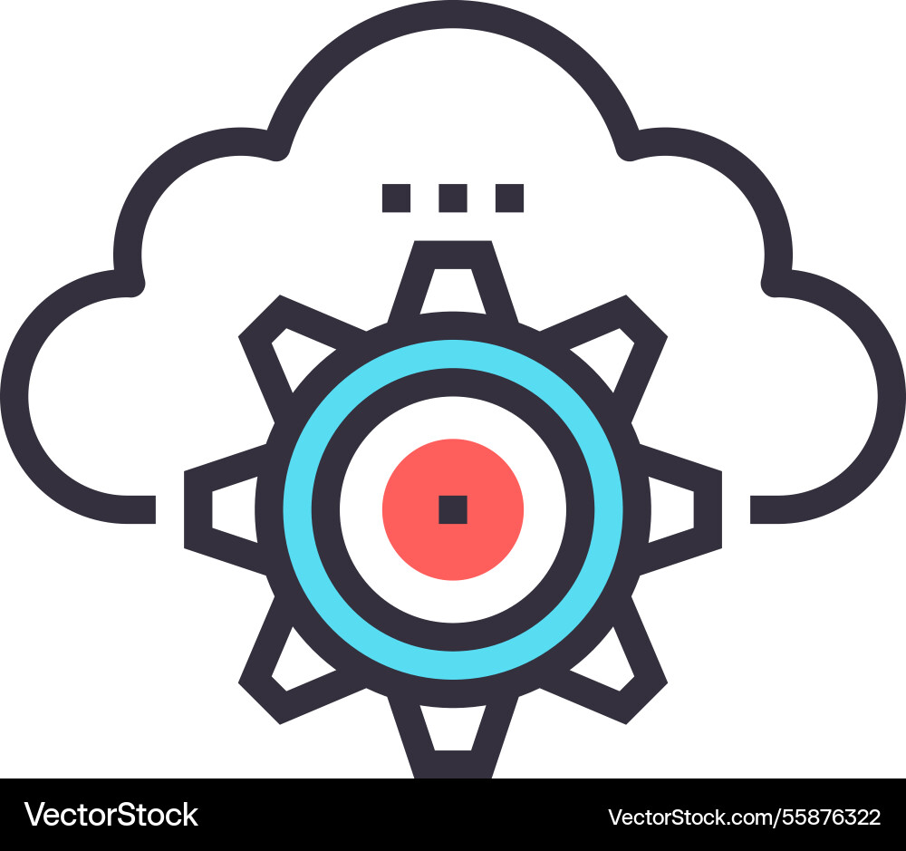 Cloud computing Royalty Free Vector Image - VectorStock