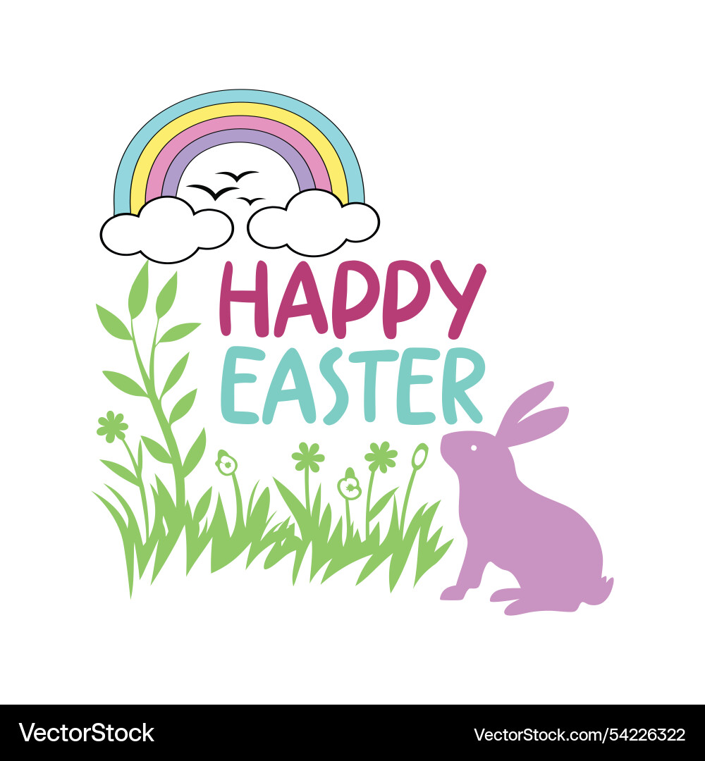 Happy easter Royalty Free Vector Image - VectorStock