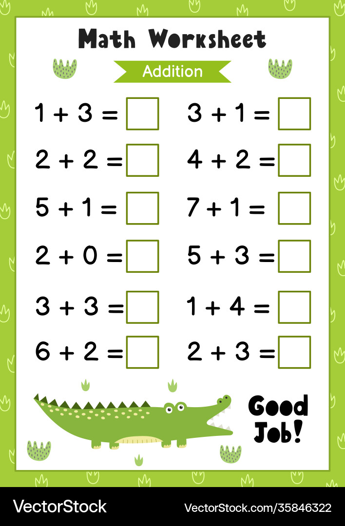 Math Worksheets Kids