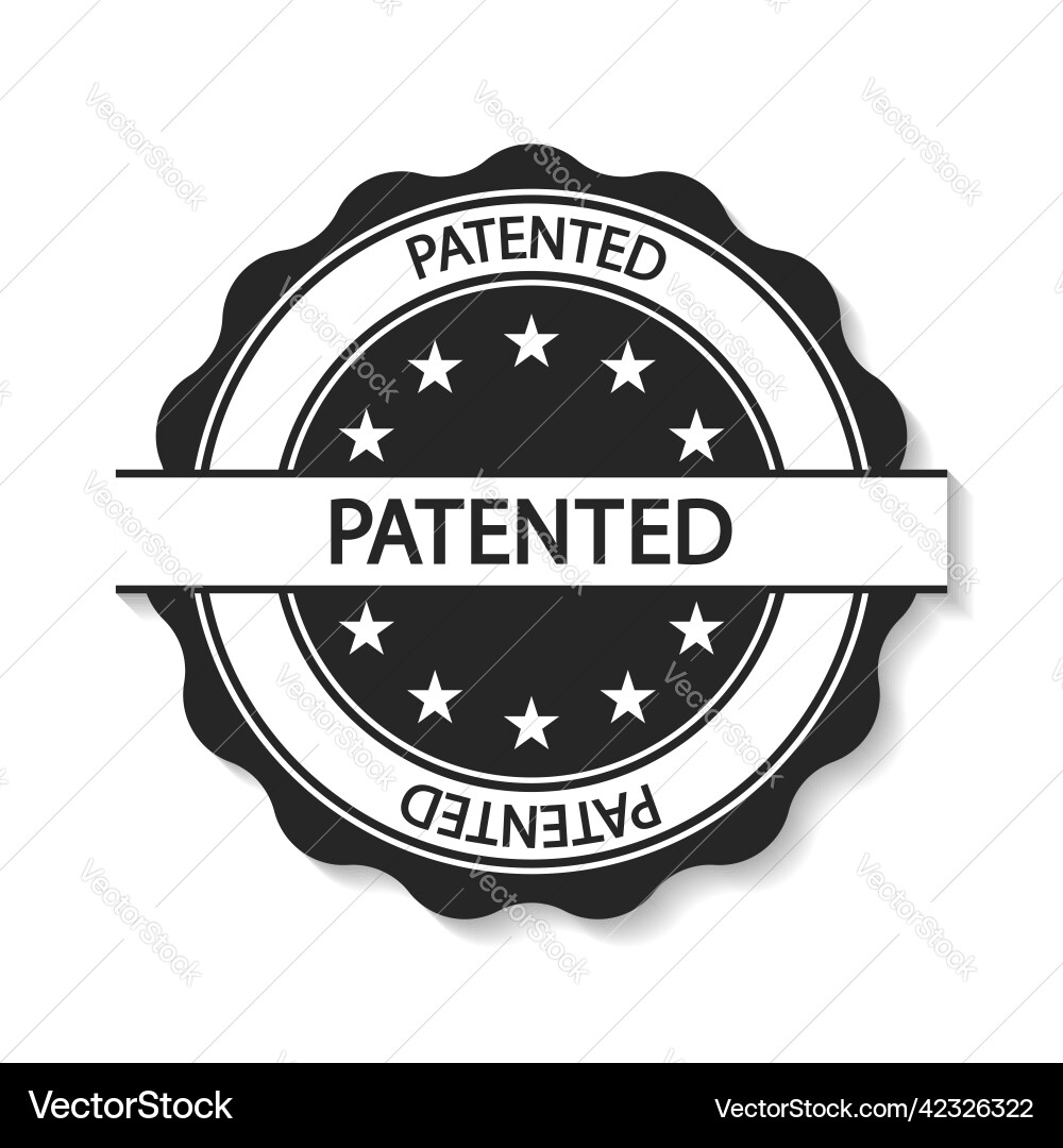 Patent Seal Badge Stamp Royalty Free Vector Image