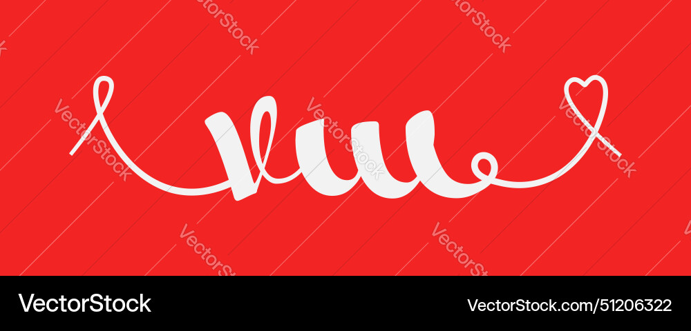 Vm initial wedding monogram calligraphy hand Vector Image