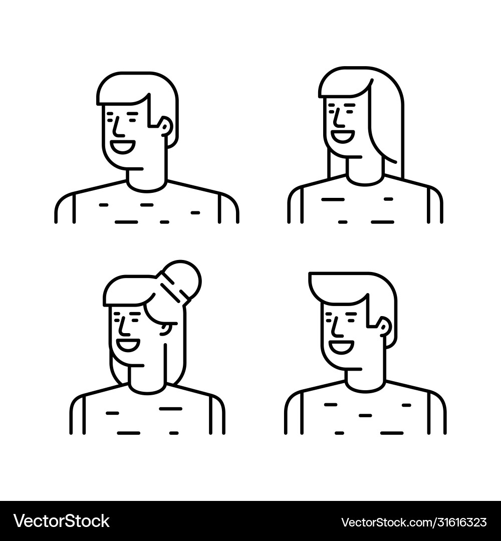 Avatar profile icon Royalty Free Vector Image - VectorStock