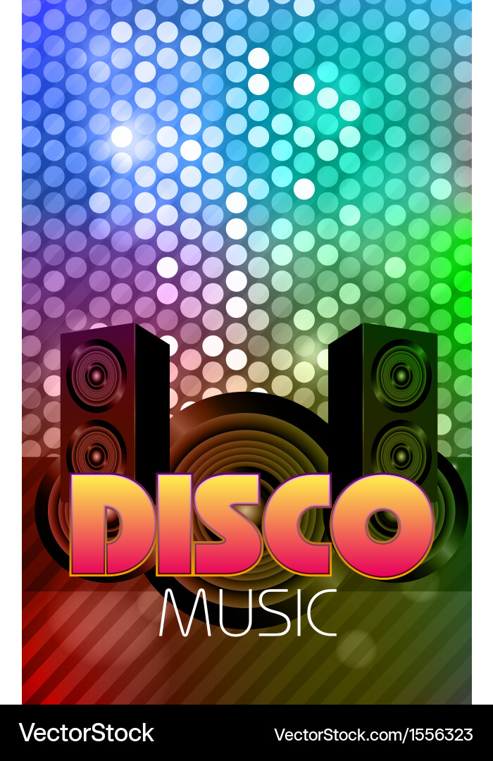 Disco poster Royalty Free Vector Image - VectorStock