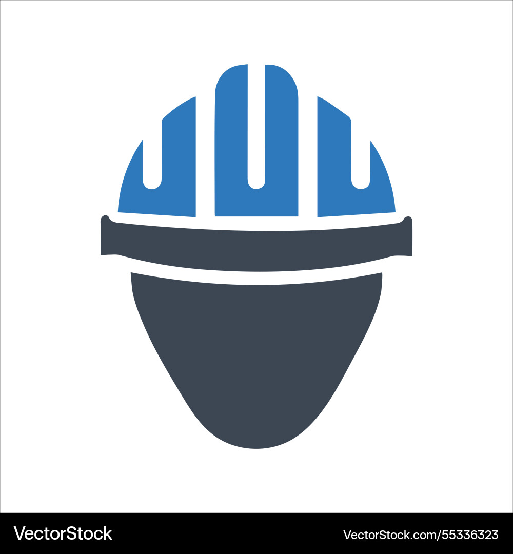 Hard hat helmet icon safety Royalty Free Vector Image