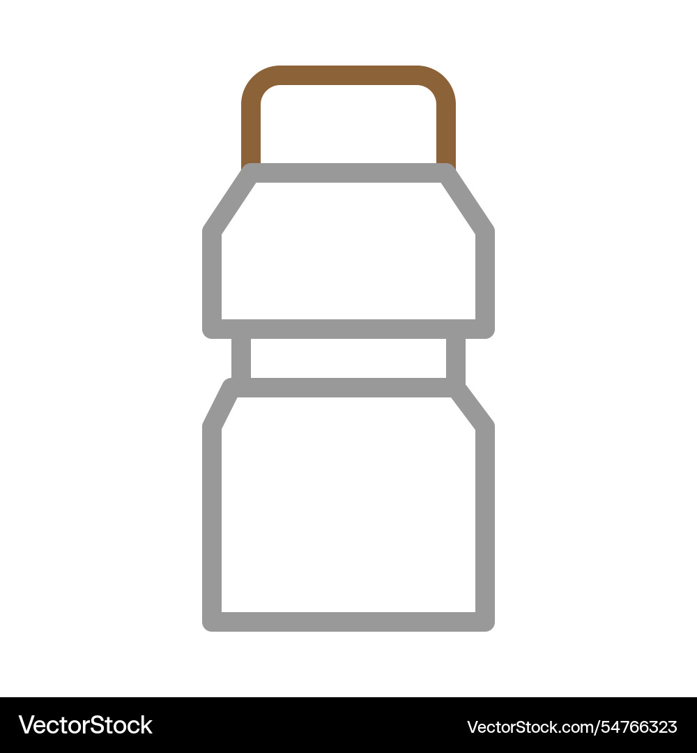 Reusable water bottle icon concept Royalty Free Vector Image