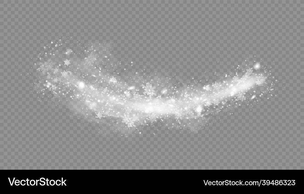 Snow isolated snowfall Royalty Free Vector Image