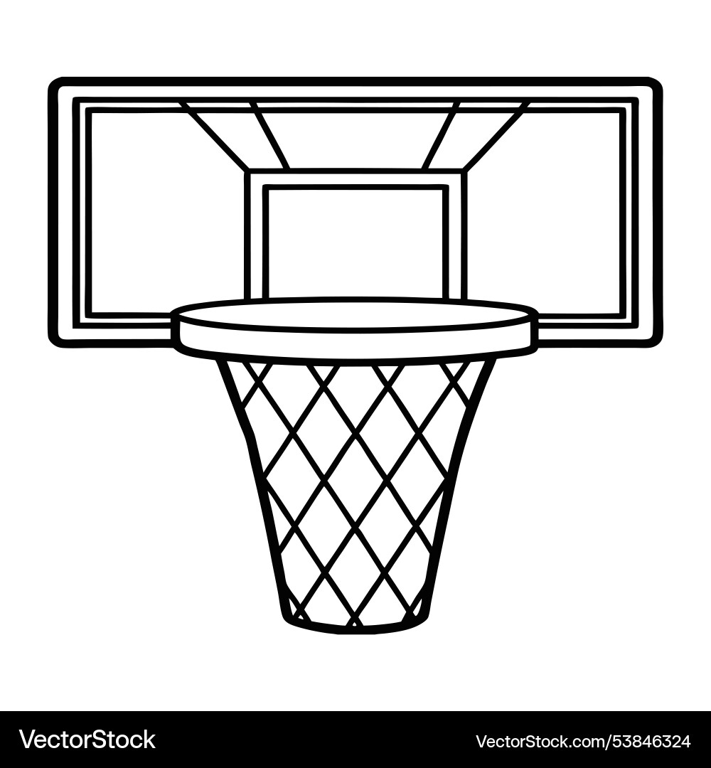 Backboard outline Royalty Free Vector Image - VectorStock