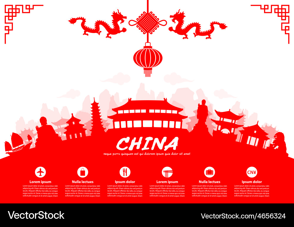 China Cityscapes & Landmarks Royalty Free Vector Image