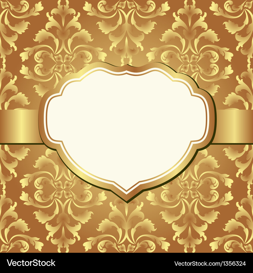 Golden background Royalty Free Vector Image - VectorStock