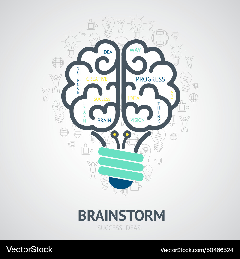 Idea design concept Royalty Free Vector Image - VectorStock