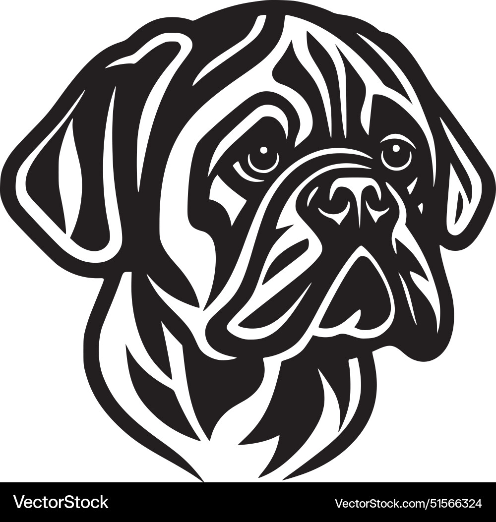 Pug - high quality logo - ideal for t-shirt Vector Image