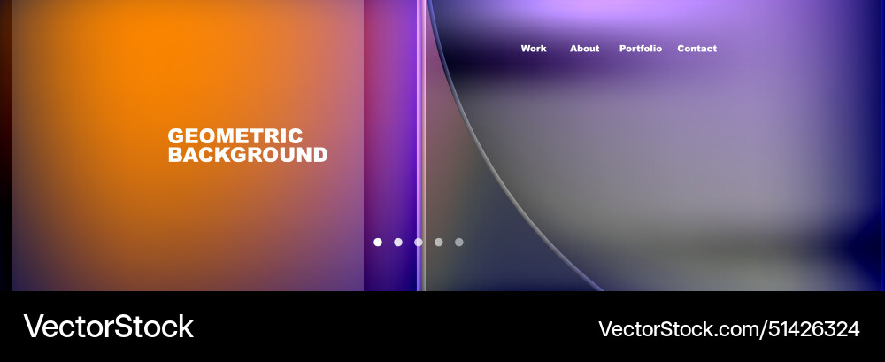 Round triangles and squares web site page template