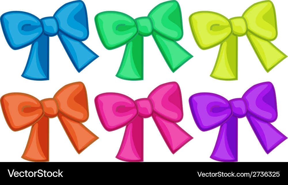 Colourful ribbons Royalty Free Vector Image - VectorStock