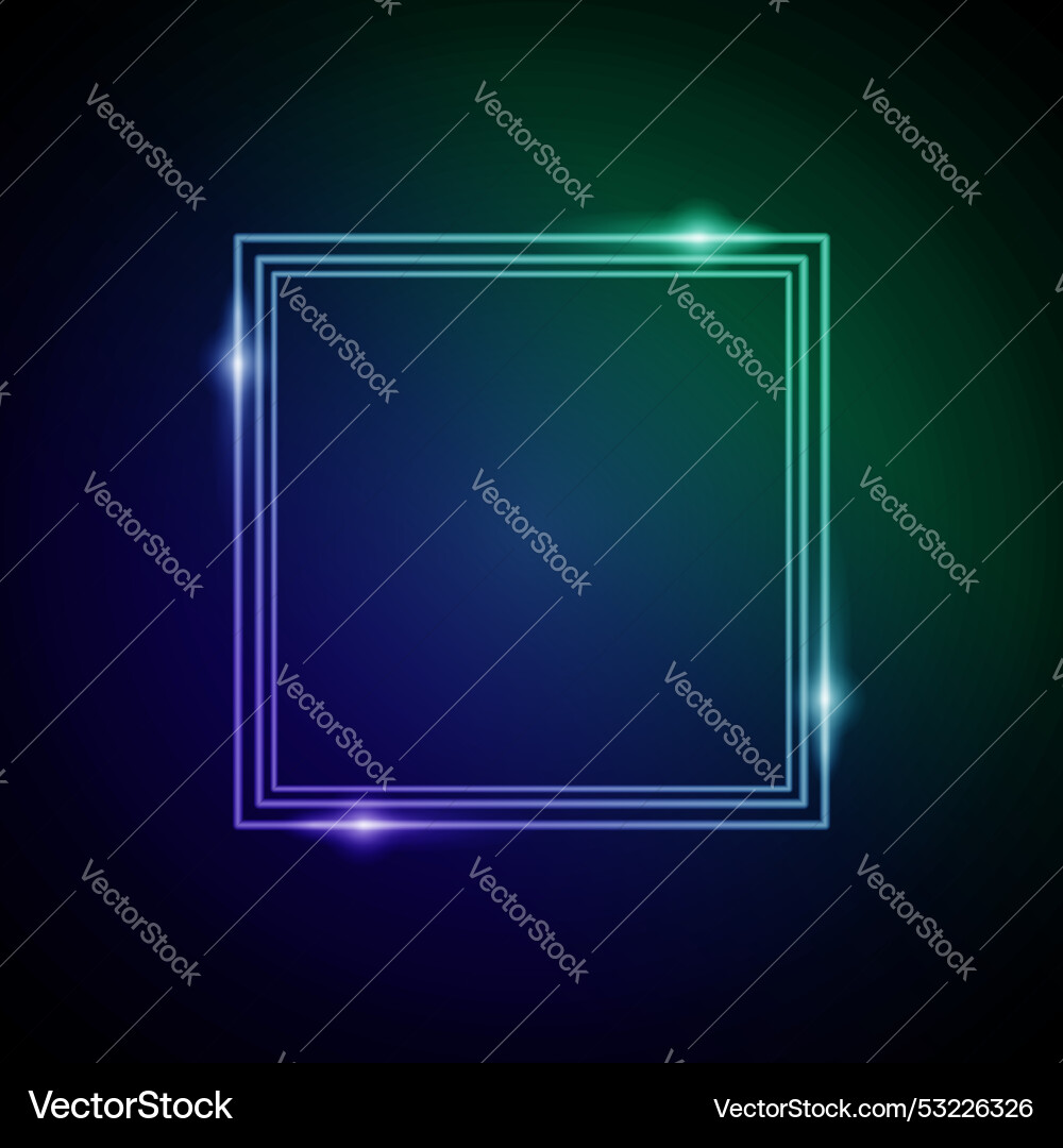 Glow frame Royalty Free Vector Image - VectorStock