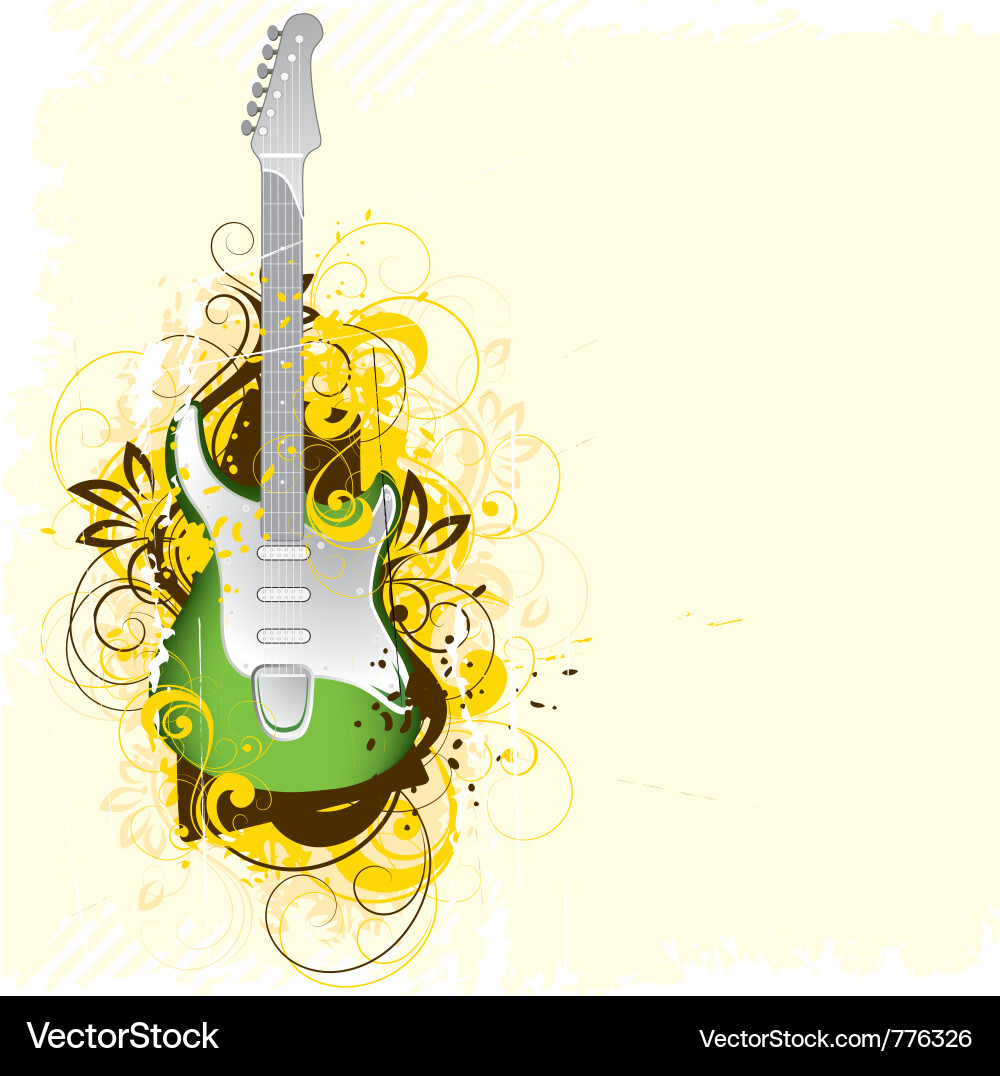 Guitar Royalty Free Vector Image - VectorStock