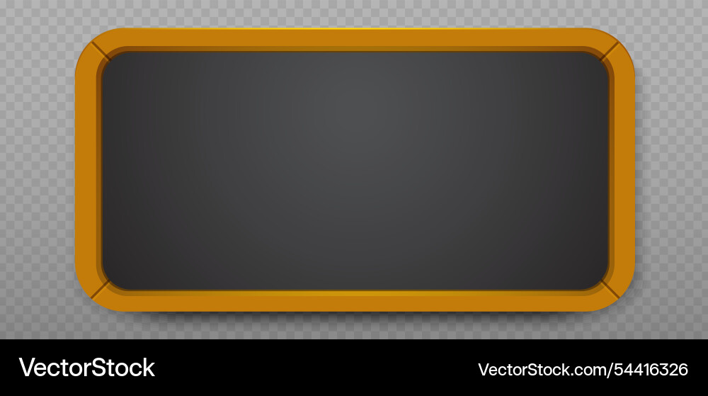 Rectangle school blackboard cartoon black board Vector Image